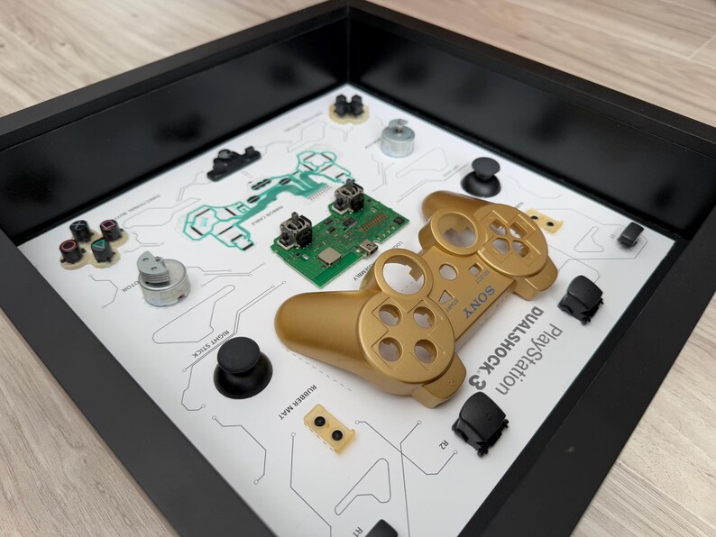 Gold Dualshock 3 Controller Teardown Art - Etsy