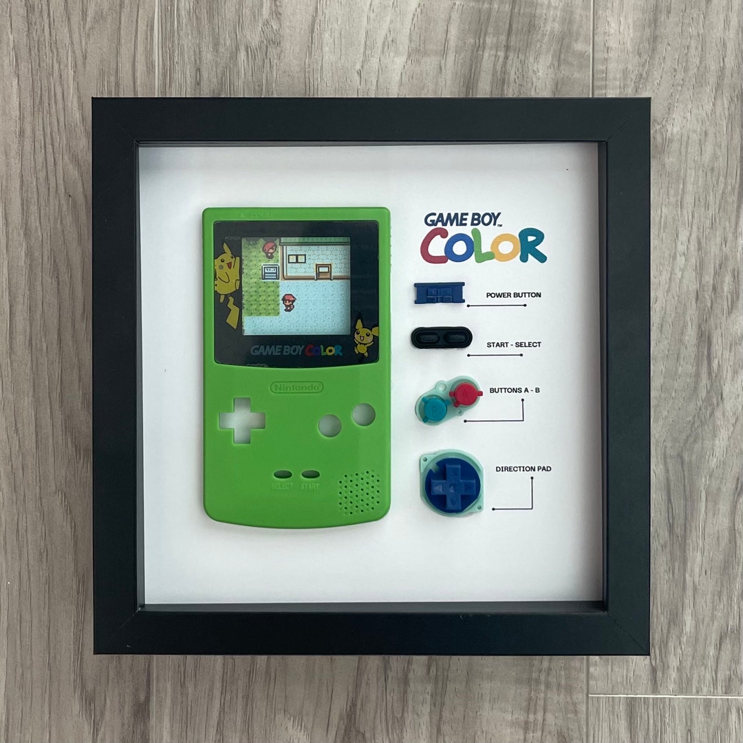 Green POKEMON Gameboy Color Teardown Art - Etsy