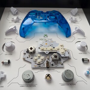Clear Blue Xbox One Controller Teardown Art - Etsy