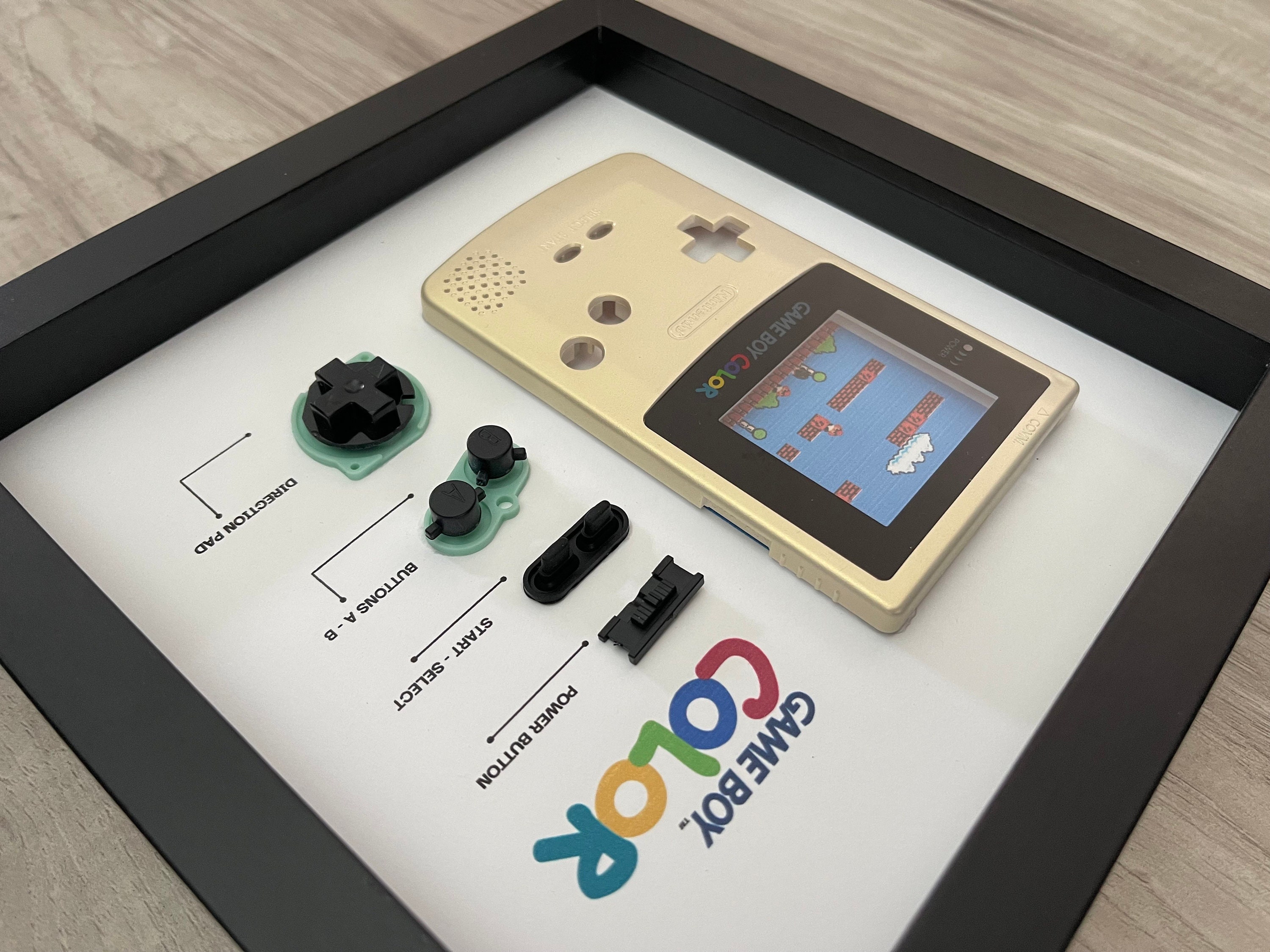 Gold Gameboy Color Teardown Art - Etsy