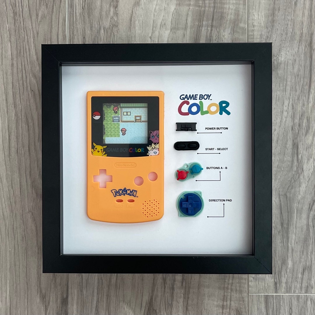 Yellow POKEMON Gameboy Color Teardown Art - Etsy