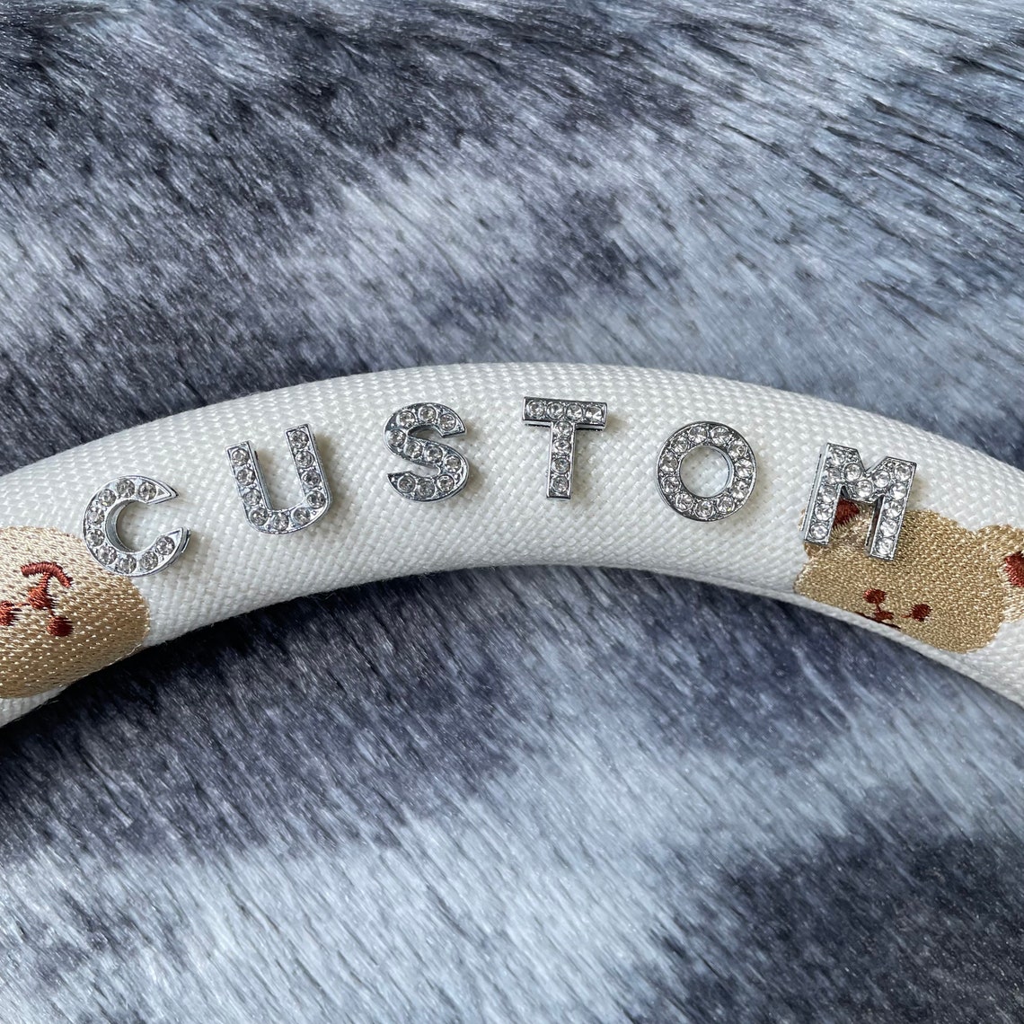 Brown Bear White Steering Wheel Cover Flax Car Accessories - Etsy