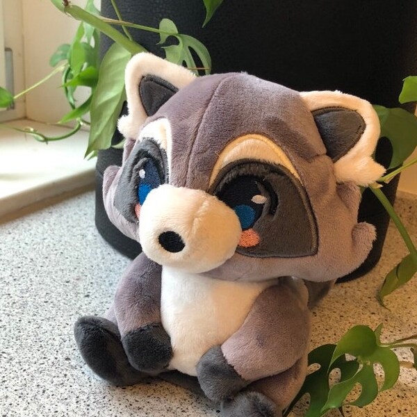 Raccoon Plush - Etsy