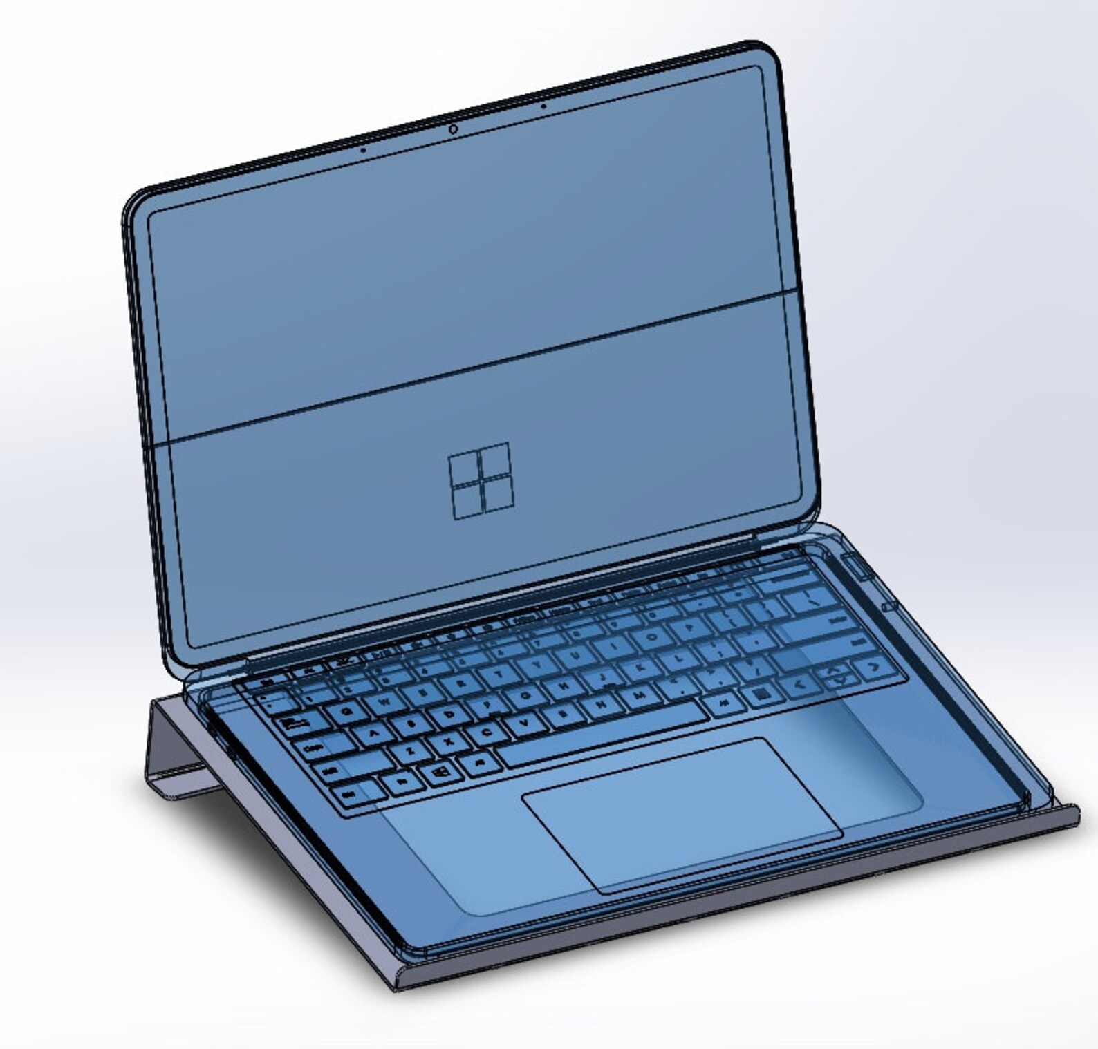 Industrial Style Bending Laptop Stand Desk Accessory DXF CNC - Etsy