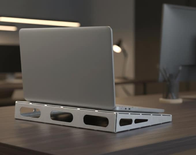Industrial Laptop Stand DXF File: CNC Laser Cut Metal Design - Etsy
