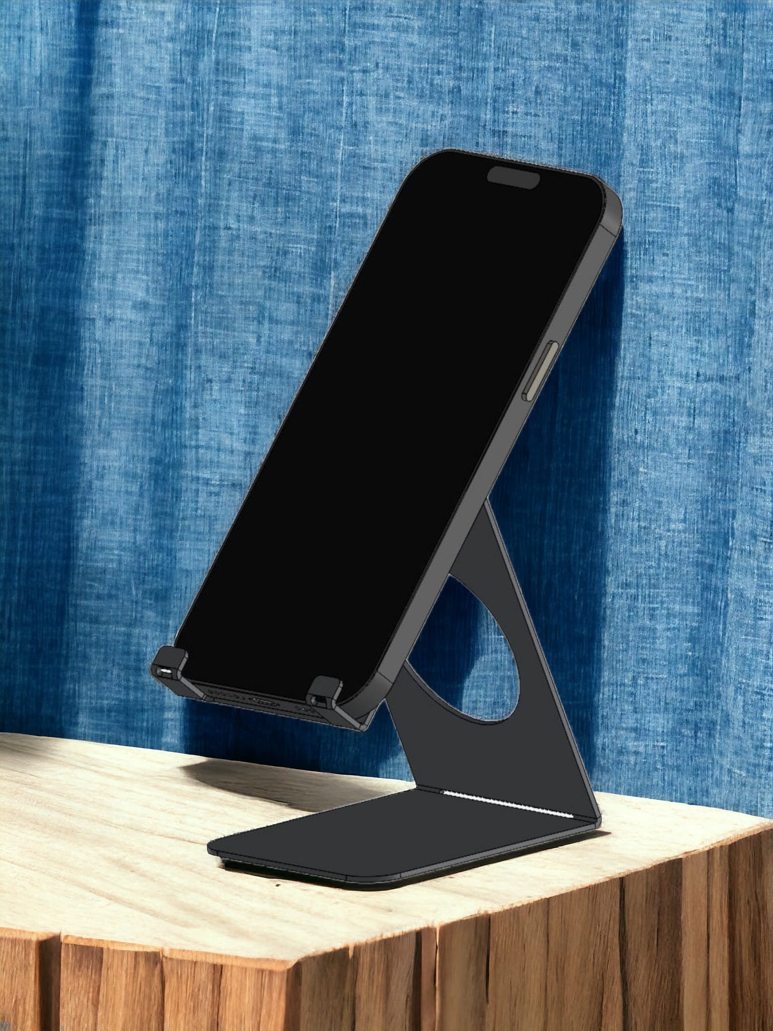 Industrial Style Bending Phone Holder Desk Accessory DXF CNC Laser Cut ...