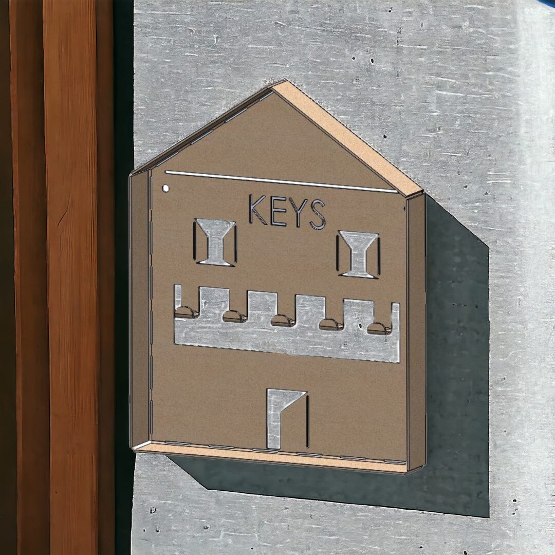 Industrial Style Bending Key Holder Keychain for Home Room Entrance ...