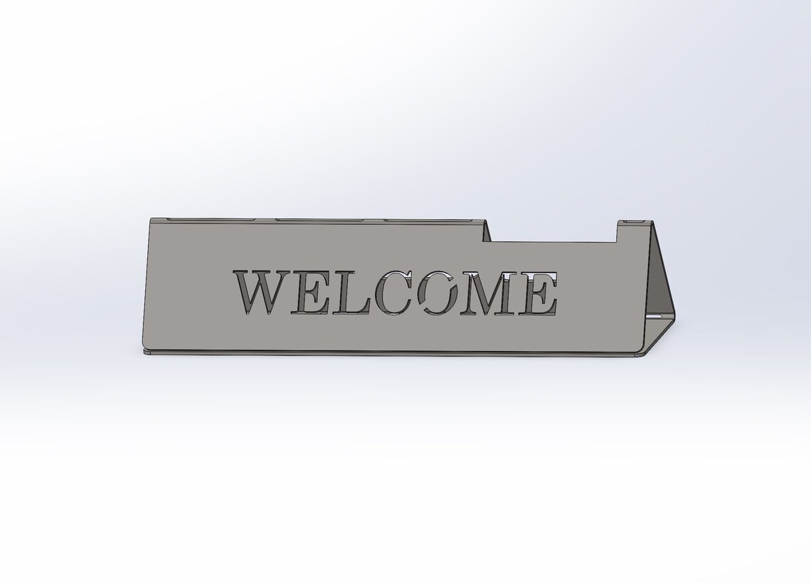 Industrial Style Bending Accessory Desktop Pencil Case DXF-DWG CNC ...