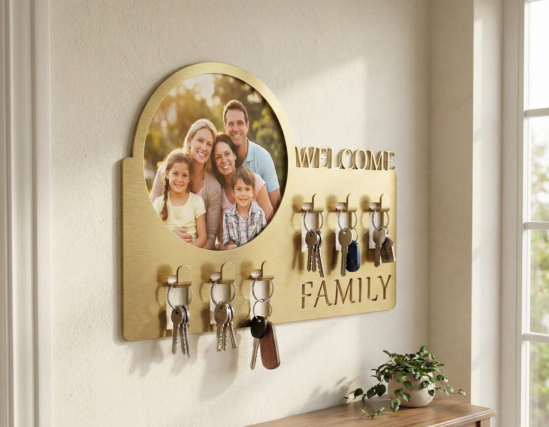Industrial Key Holder: CNC Laser Cut Metal File (DXF) - Etsy