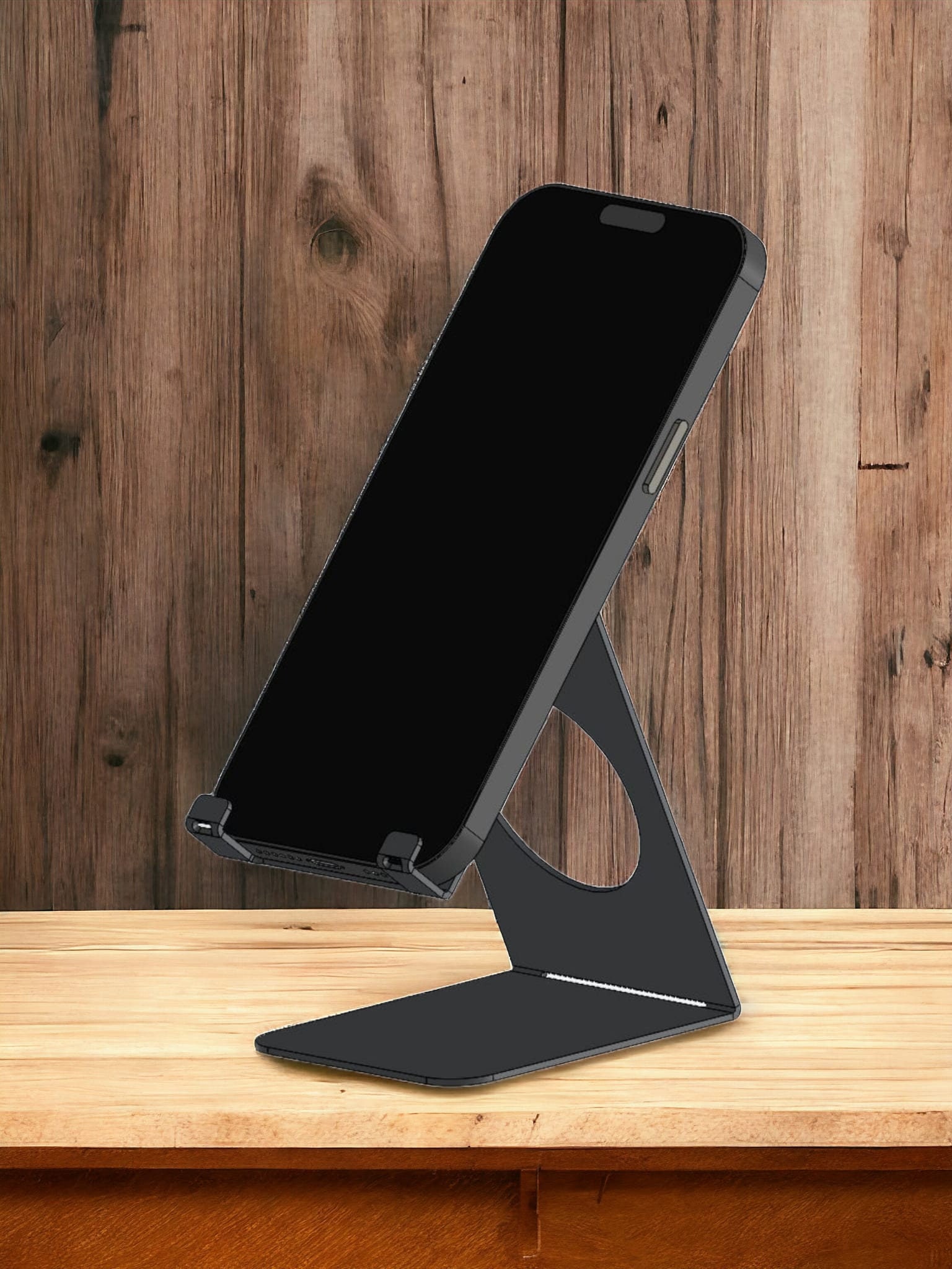 Industrial Style Bending Phone Holder Desk Accessory DXF CNC Laser Cut ...