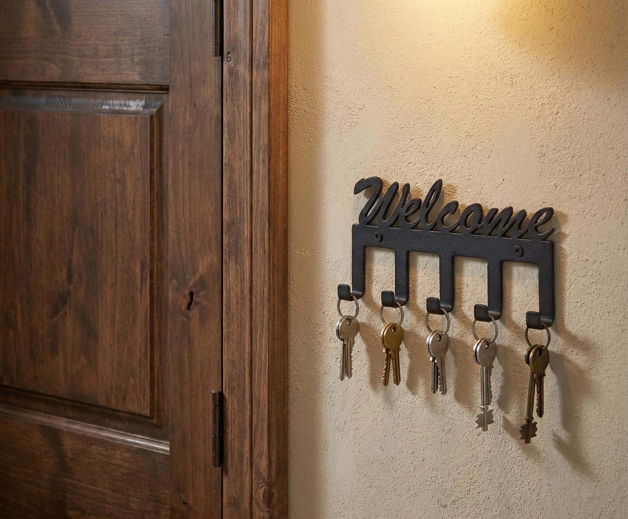 Industrial Welcome Key Holder DXF File: CNC Laser Cut Metal (digital ...