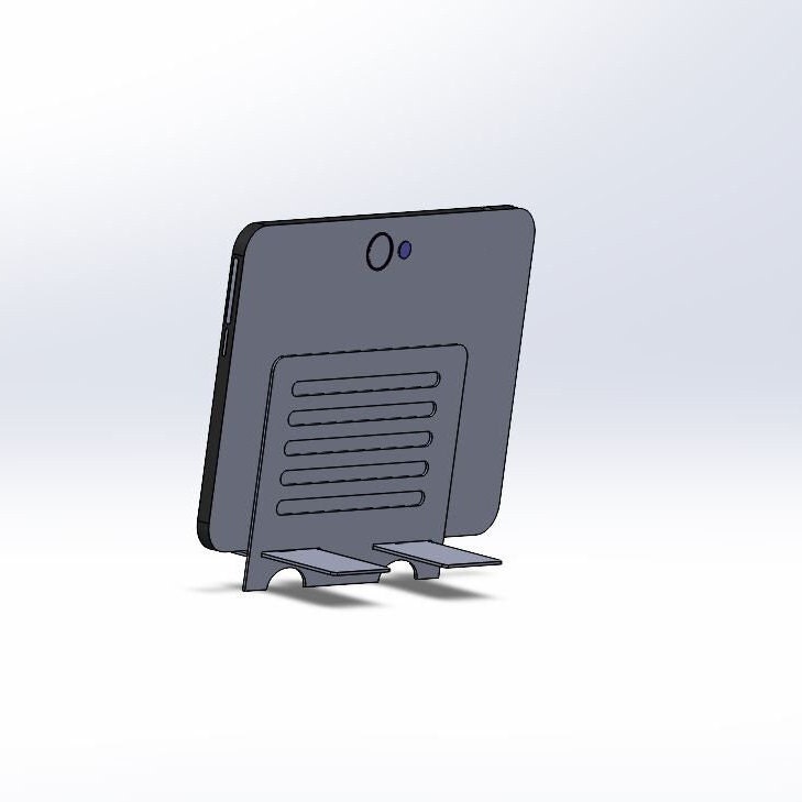 Industrial Style Bending Tablet Holder Desk Accessory DXF CNC Laser Cut ...