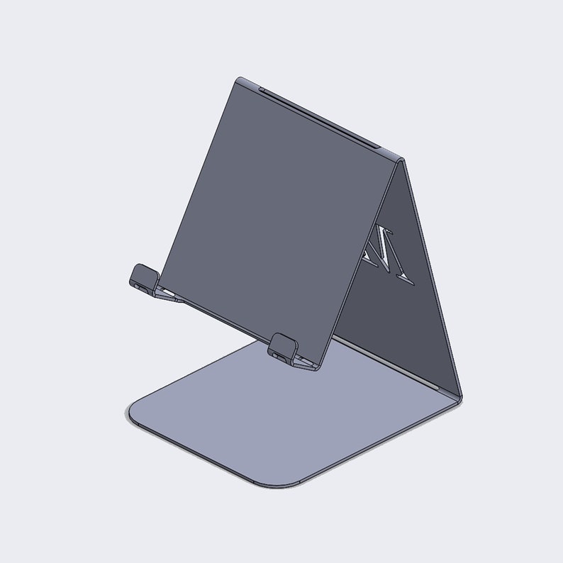 Industrial Style Bending Phone Holder Desk Accessory DXF CNC Laser Cut ...