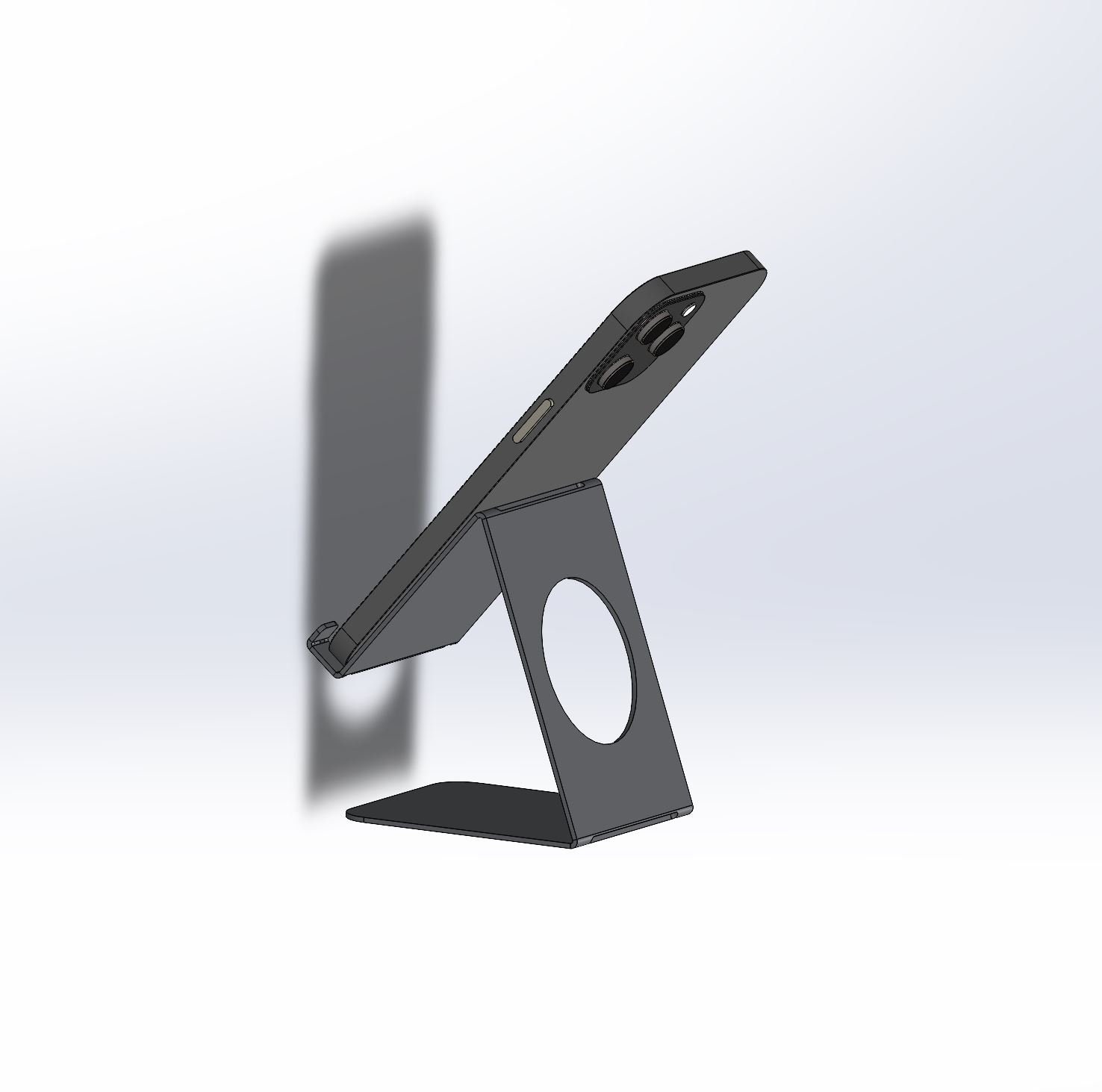 Industrial Style Bending Phone Holder Desk Accessory DXF CNC Laser Cut ...