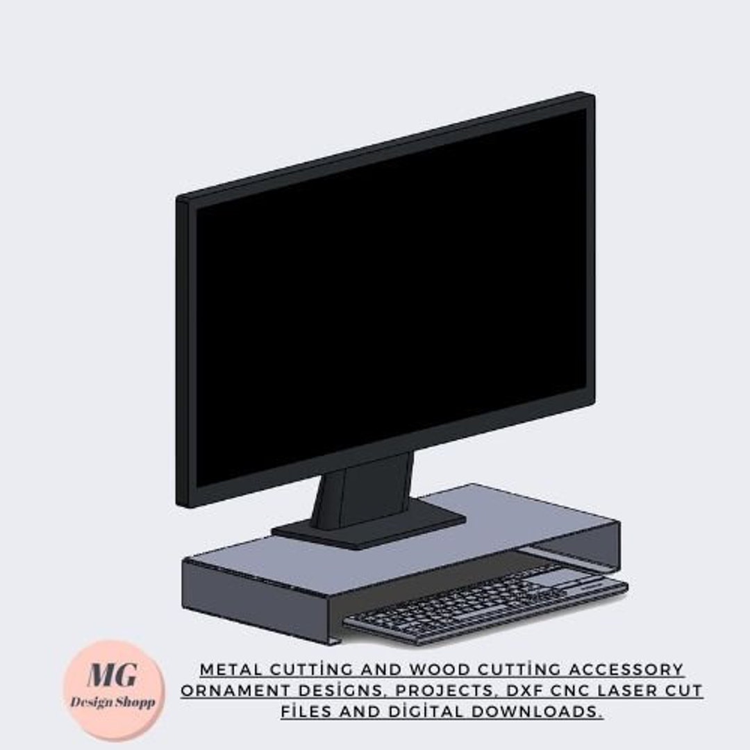 Industrial Style Bending Desktop Computer Screen Stand Desk - Etsy