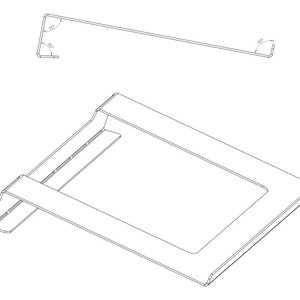 Industrial Style Bending Laptop Stand Desk Accessory DXF CNC Laser Cut ...