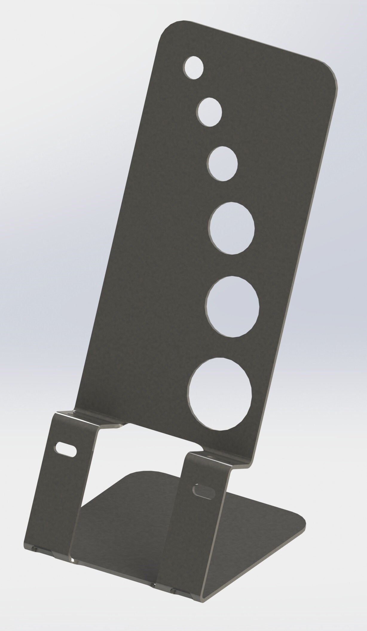 Industrial Style Bending Phone Holder Desk Accessory DXF CNC Laser Cut ...