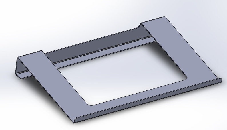 Industrial Style Bending Laptop Stand Desk Accessory DXF CNC - Etsy