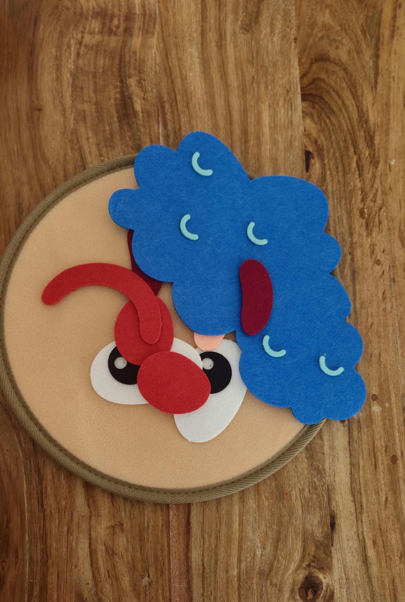 DIY Felt Face Expression Kit – Montessori Educational Toy, Emotions ...