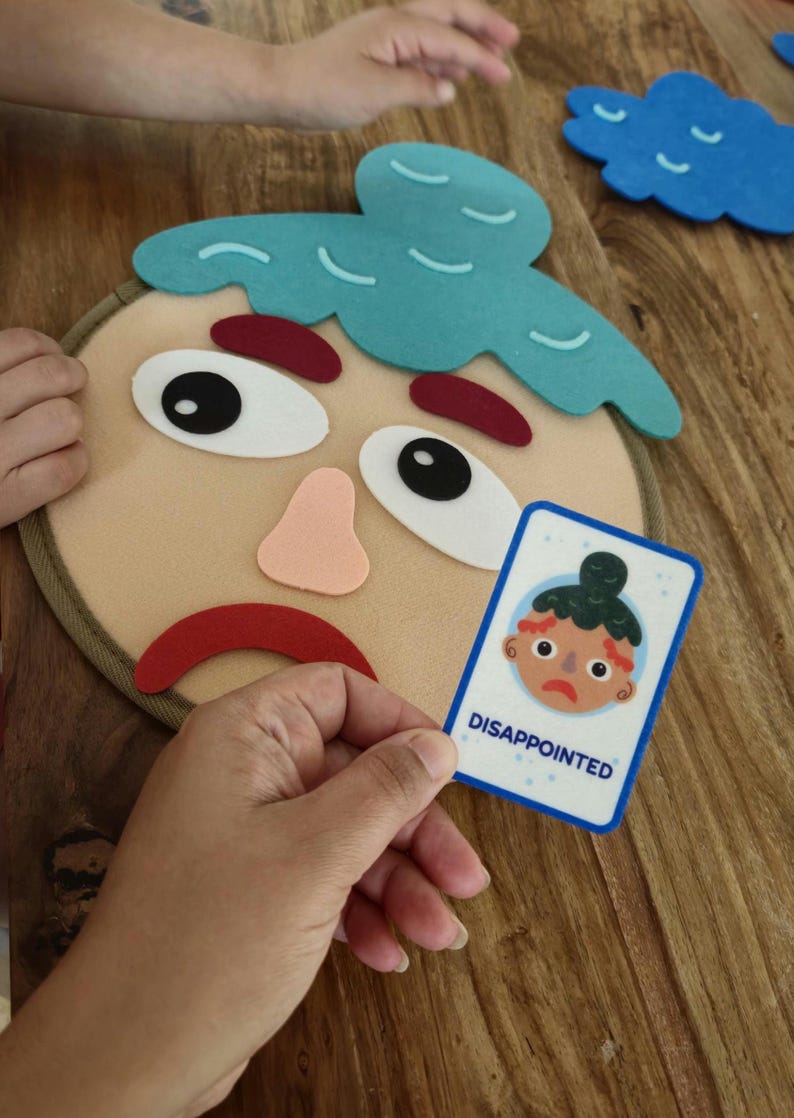 DIY Felt Face Expression Kit for Kids, Montessori Learning Toy, Social ...