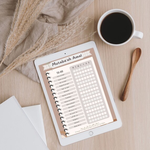Mutaba'ah Amal islamic Habit Tracker - Etsy