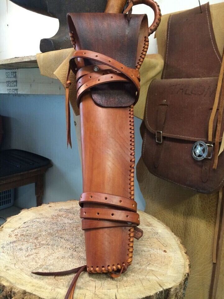Rossi Ranch Hand Leather Scabbard Holster belt Loop-shoulder Strap ...