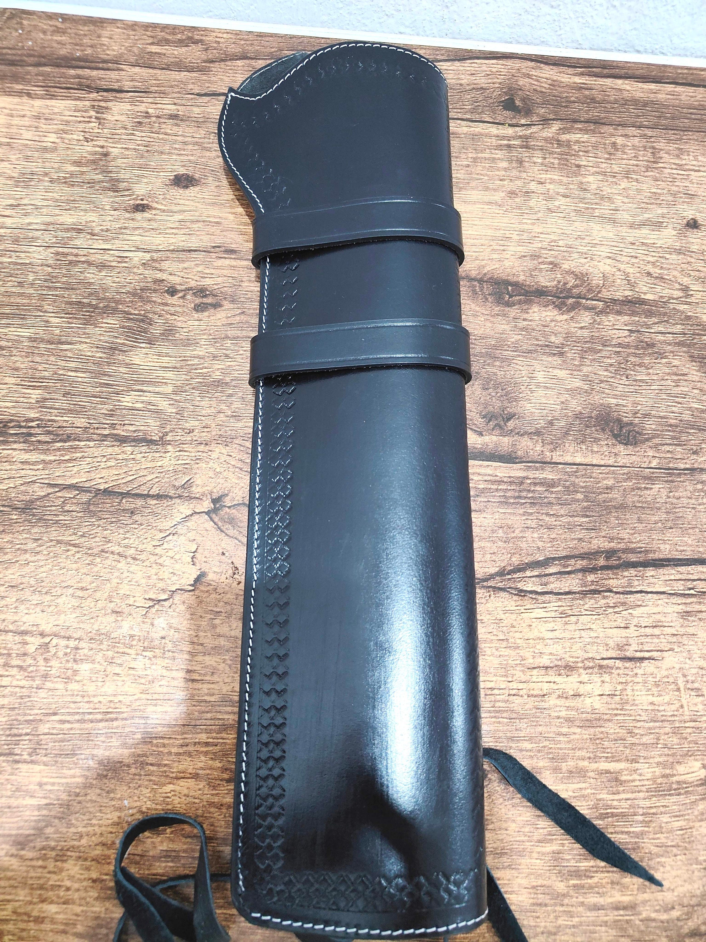 Handmade Deluxe Leather Mares Leg / Ranch Hand Holster Cartridge Belt ...