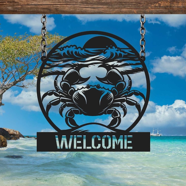 Crab Sign - Etsy