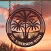 Custom Palm Tree Metal Sign, Palm Trees Sign, Porch Decor, Outdoor ...