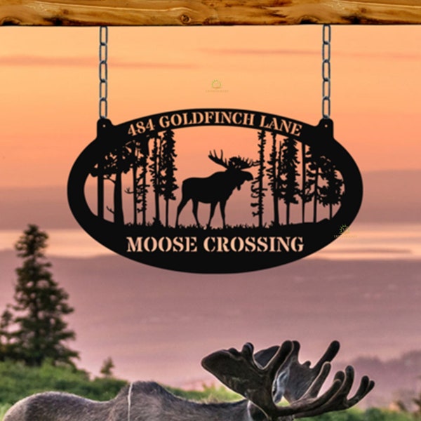Moose Sign - Etsy