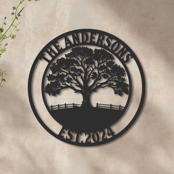 Oak Tree Sign - Etsy