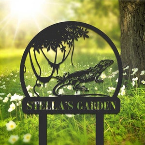 Custom Your Garden Sign, Personalized Garden Stake, Metal Garden Sign ...