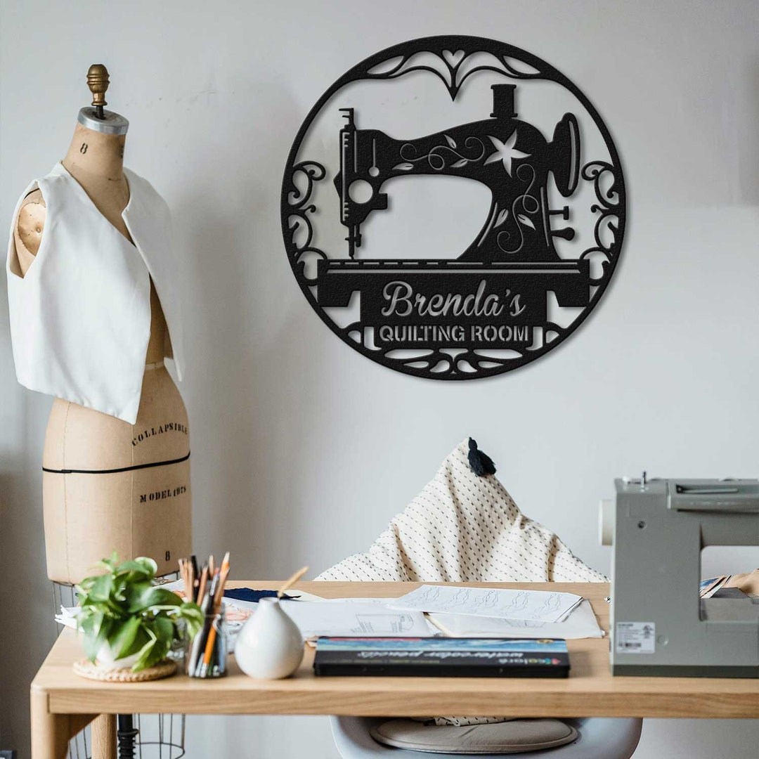 Custom Sewing Metal Sign, Sewing Room Sign, Sewing Room Wall Decor ...