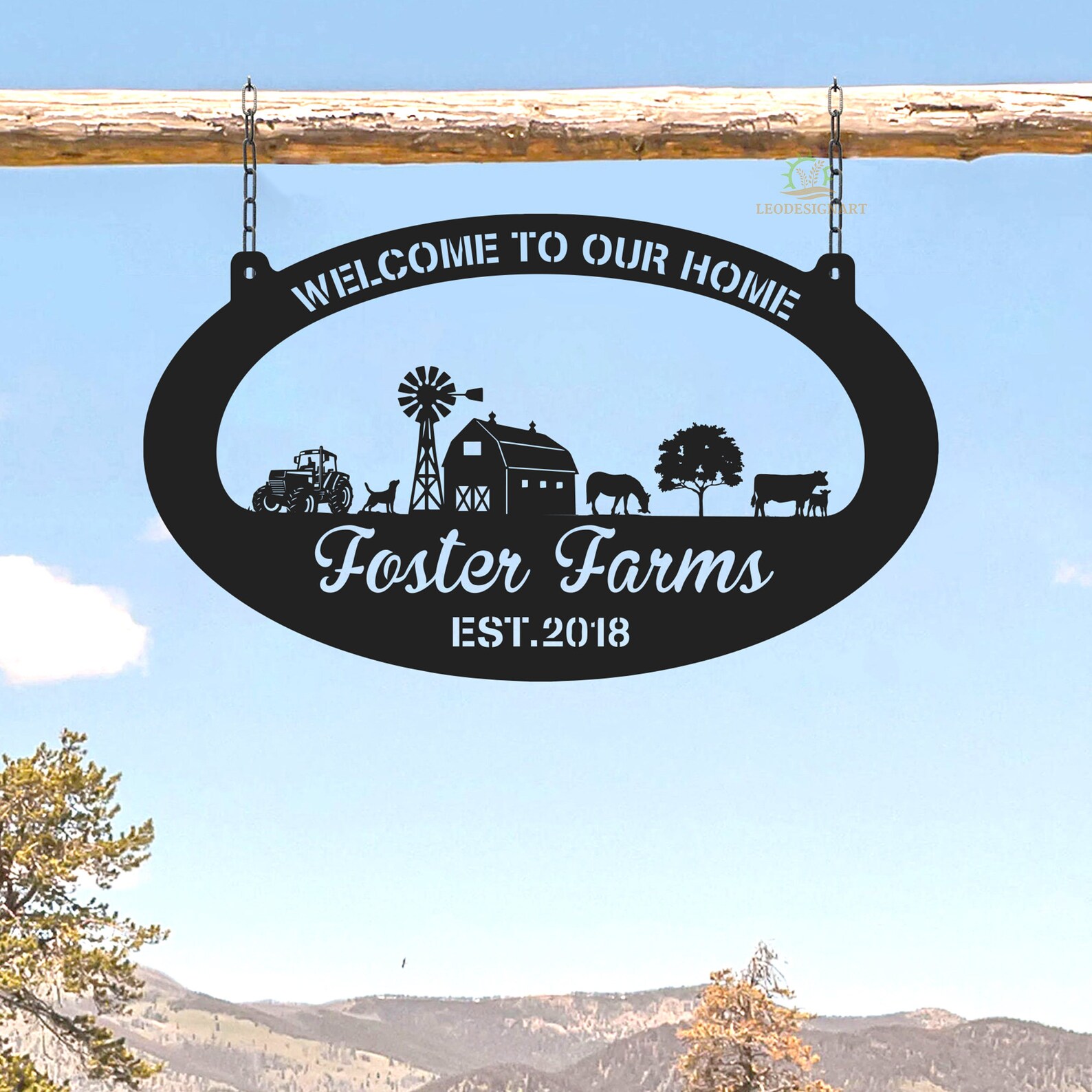 Personalized Your Own Metal Farm Sign, Ranch Sign, Custom Metal Farm ...