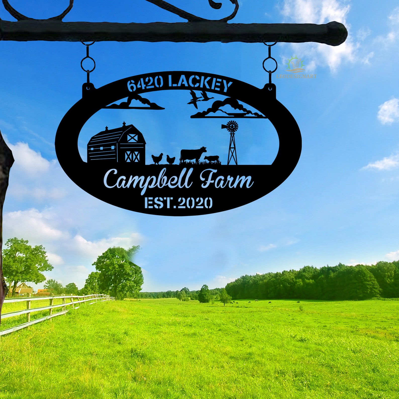 Personalized Your Own Metal Farm Sign, Ranch Sign, Custom Metal Farm ...