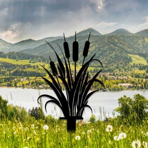 Cattail Metal Sign, Cattail Metal Wall Art, Cattail Garden Sign ...