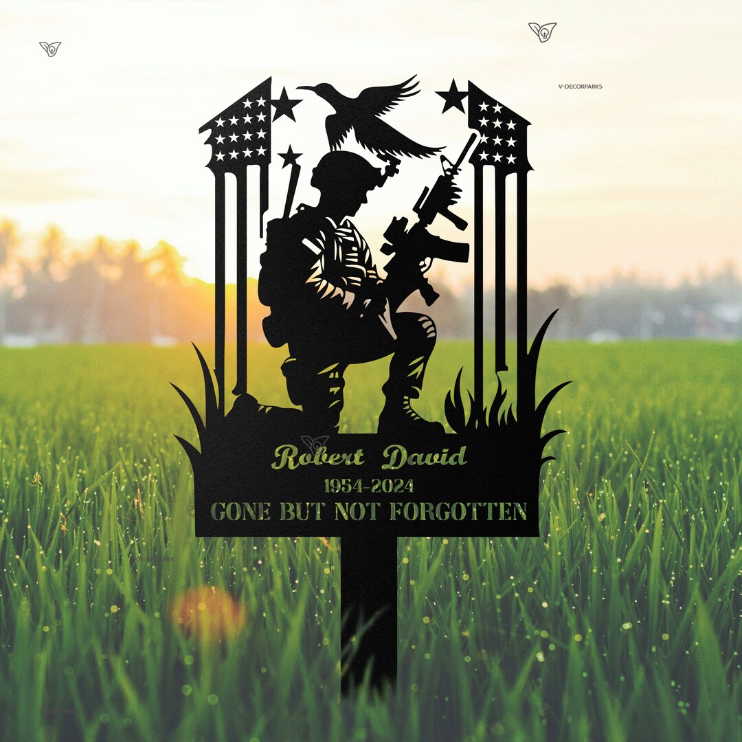 Custom US Soldier Metal Sign, Veteran Patriotic Sign, Veteran Gift, US ...