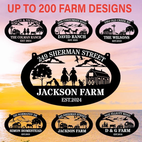 Metal Farm Signs - Etsy