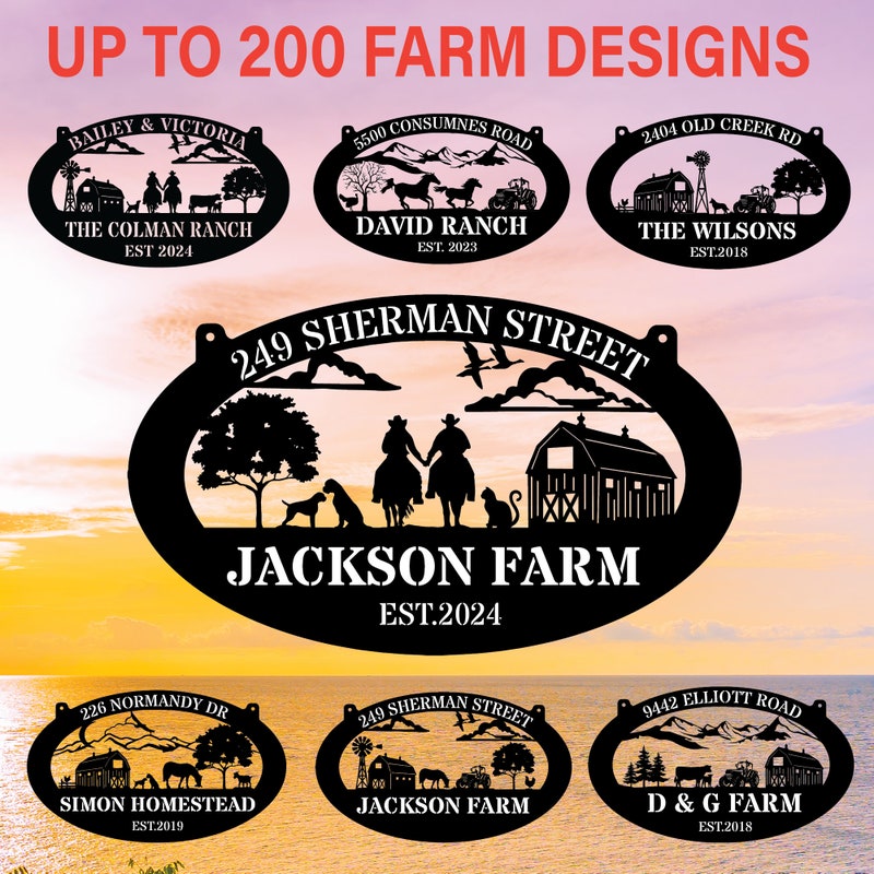 Metal Farm Signs - Etsy