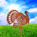 Rust Wild Turkey Metal Sign, Turkey Stake, Garden Decor, Turkey Yard ...