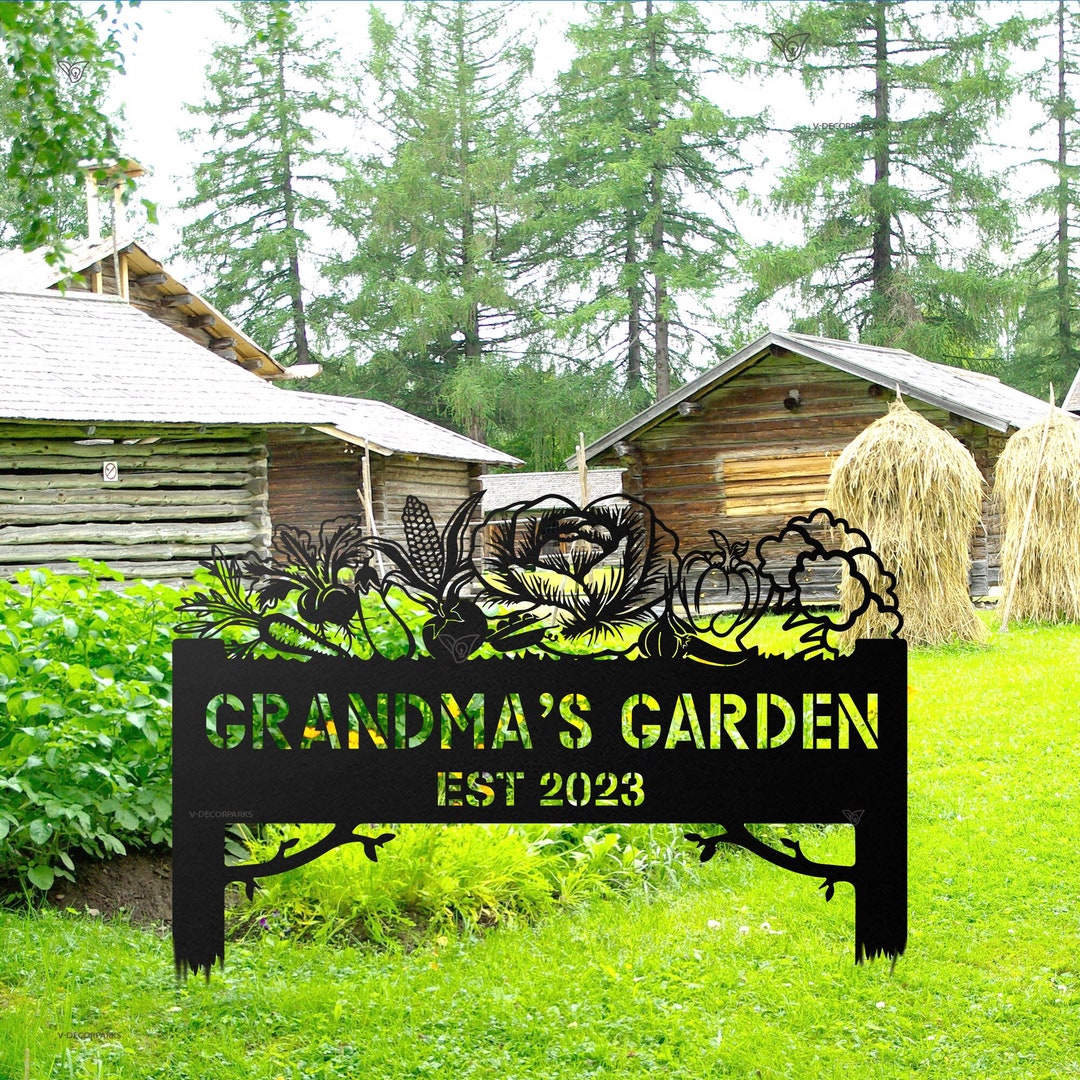 Custom Vegetable Garden Sign, Personalized Garden Stake, Gardeners Gift ...