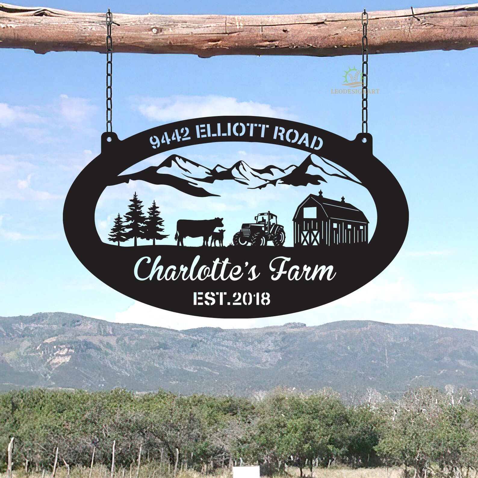 Personalized Your Own Metal Farm Sign, Ranch Sign, Custom Metal Farm ...