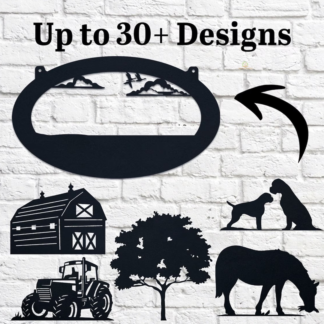 Personalized Your Metal Farm Sign, Farmhouse Metal Sign, Custom Ranch ...