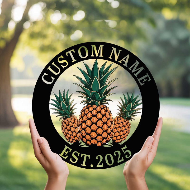 Pineapple Welcome Sign - Etsy