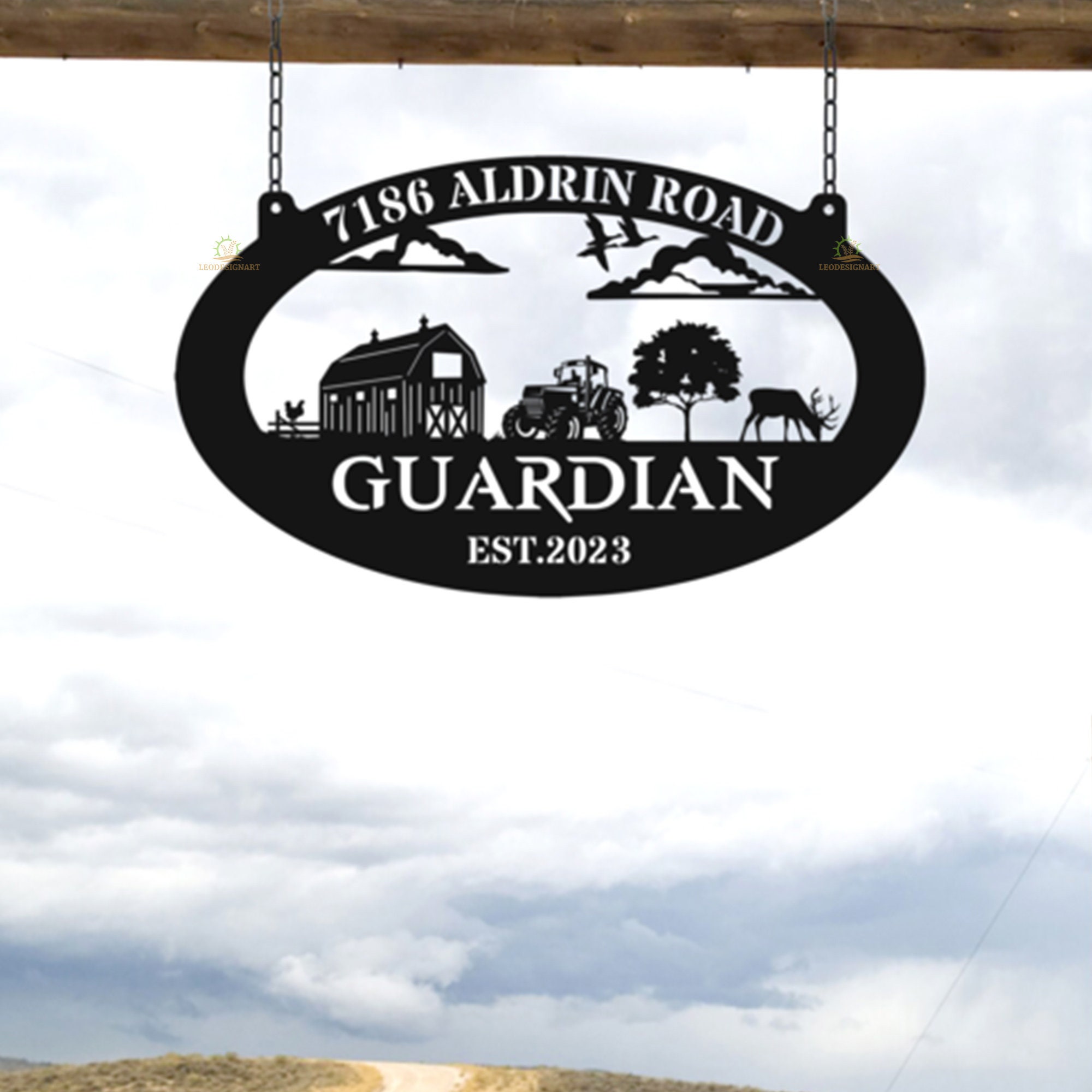 Custom Your Own Metal Farm Sign, Personalized Farmhouse Metal Sign ...