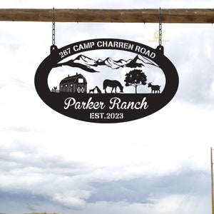 Personalized Your Own Metal Farm Sign, Ranch Sign, Custom Metal Farm ...