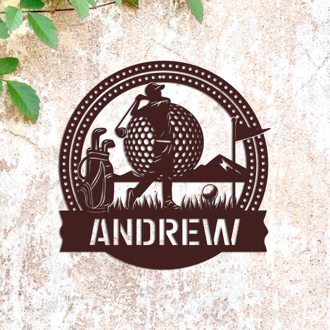 Personalized Golf Metal Sign, Golf Wall Art, Custom Golfing Signs ...