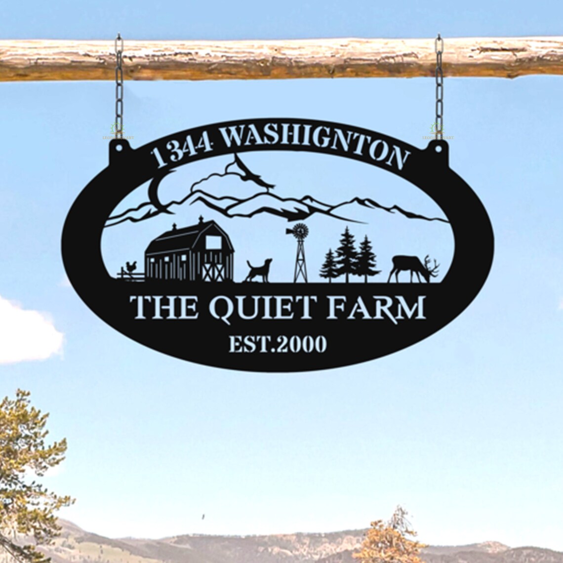 Custom Your Own Metal Farm Sign, Personalized Farmhouse Metal Sign ...