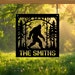 Custom Outdoor Sasquatch Metal Sign, Bigfoot Metal Wall Art, Metal ...