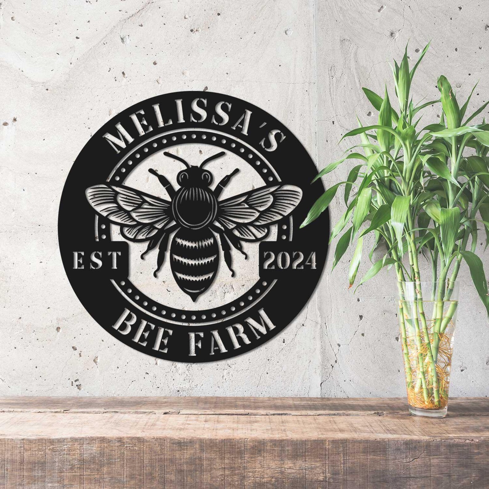 Custom Queen Bee Metal Wall Art, Personalized Queen Bee Metal Sign, Bee ...